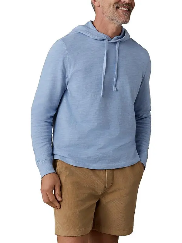 Faherty Brand Sunwashed Slub Hoodie - Blue Isle