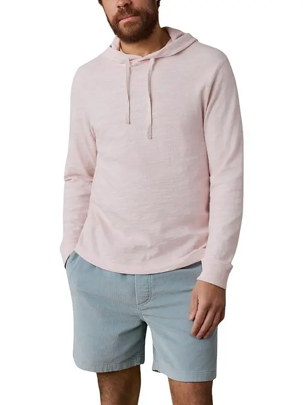 Faherty Brand Sunwashed Slub Hoodie - Rose Bliss