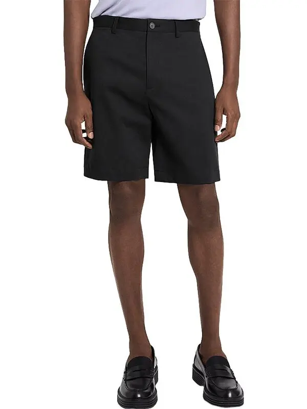 Theory Standard Chino Shorts In Moonsoft Cotton Stretch - Black