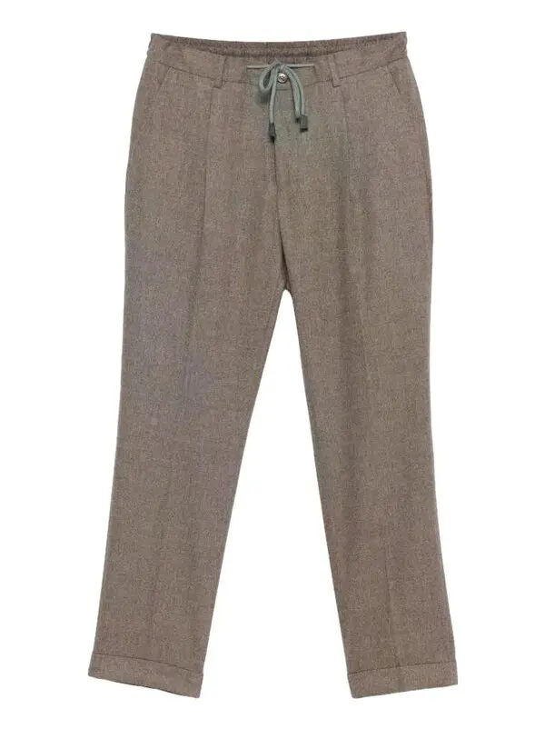 GRAN SASSO Drawstring Cuffed Trousers - Neutrals