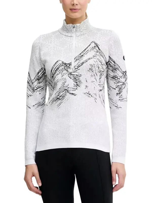 NEWLAND Mountain-print Sweater - Grey