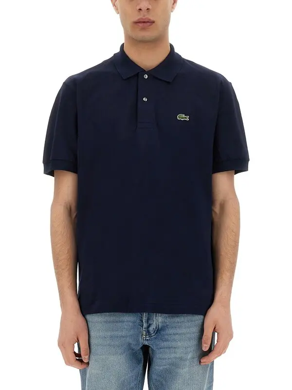 Lacoste Polo With Logo - Blue