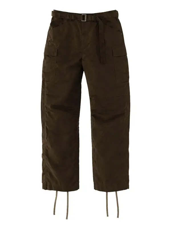 Sacai Twill Cargo Pants - Brown