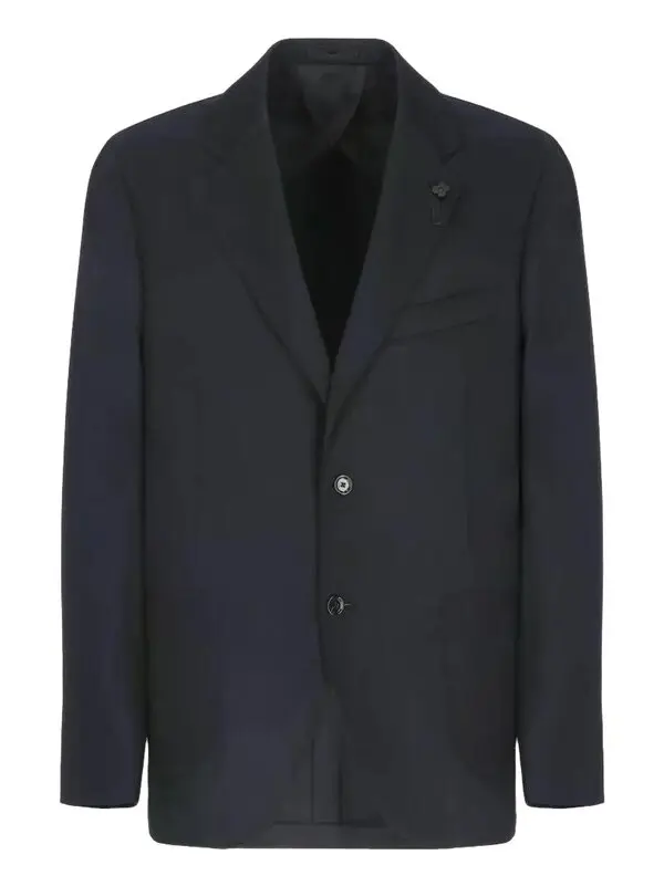 LARDINI Single-breasted Blazer - Blue