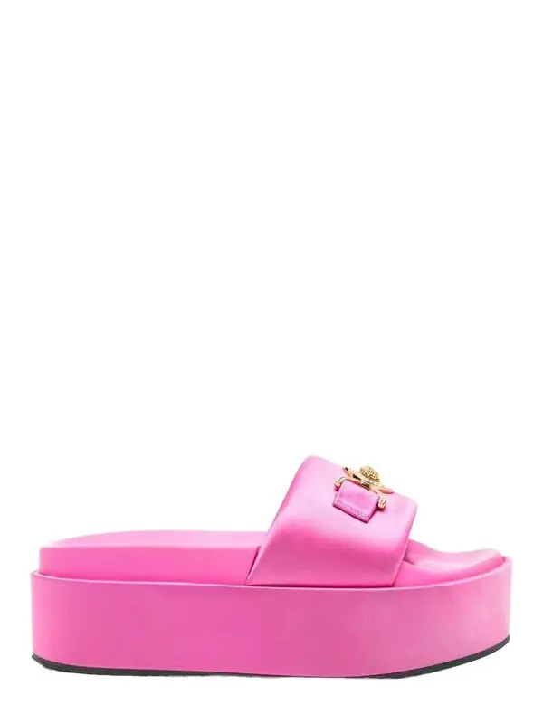 Versace Medusa Head Platform Sandals - Pink