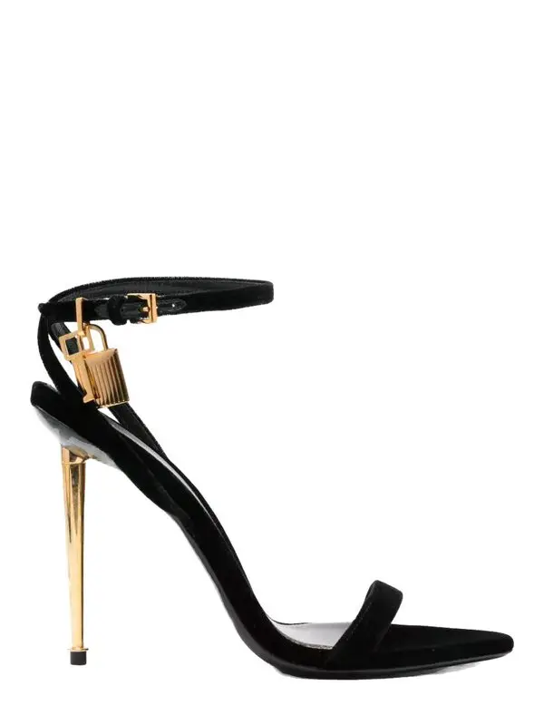 TOM FORD Padlock-detail Sandals - Black