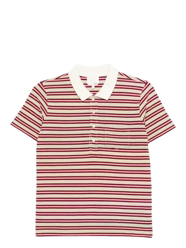 A.p.c. Striped Polo Shirt - Neutrals