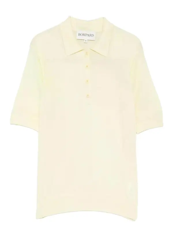 Eric Bompard Buttoned Short-sleeve Polo - Yellow