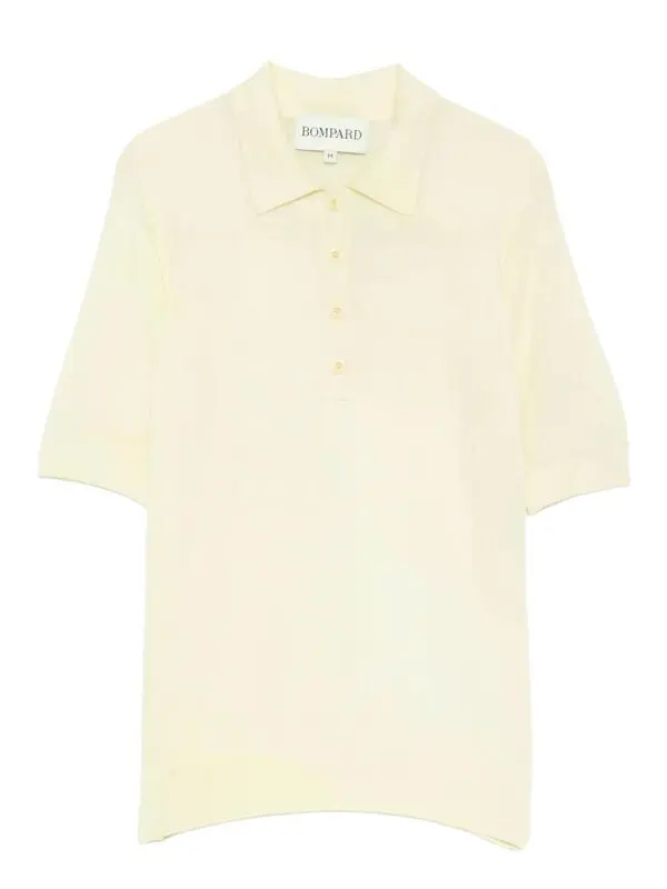 Eric Bompard Buttoned Short-sleeve Polo - Yellow