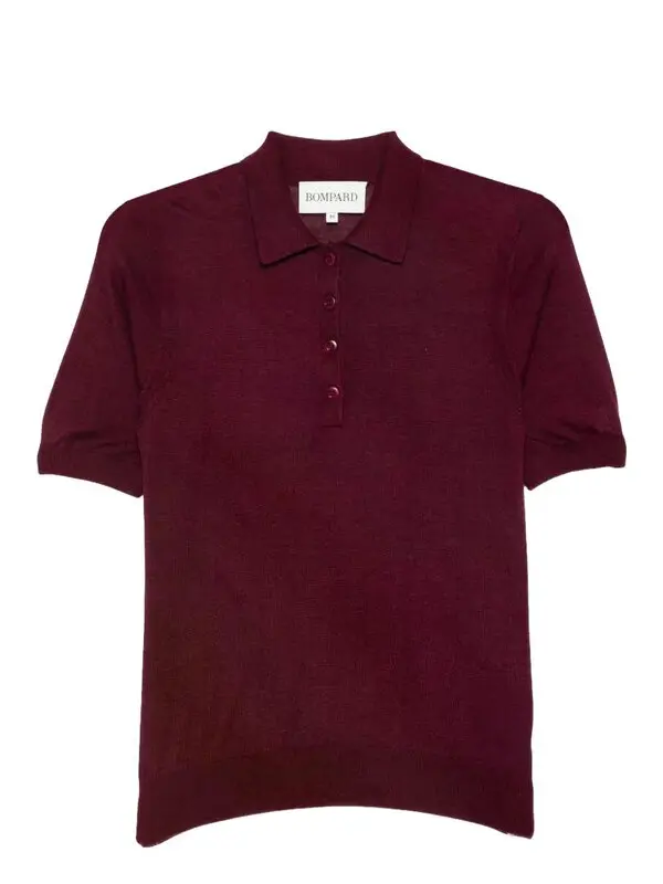 Eric Bompard Buttoned Short-sleeve Polo - Red
