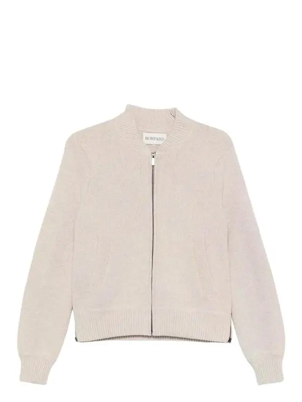 Eric Bompard Milano Zip-up Bomber Jacket - Neutrals