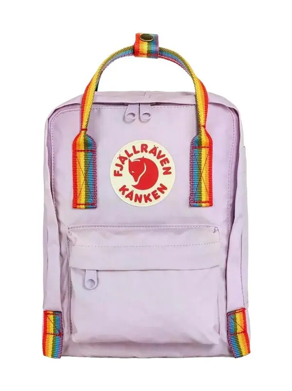 Fjallraven Kånken Backpack With Rainbow Straps - Purple