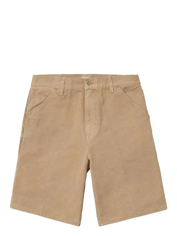 Carhartt Single Knee Dearborn Canvas Relaxed Fit Shorts - Dusty H Brown (faded)