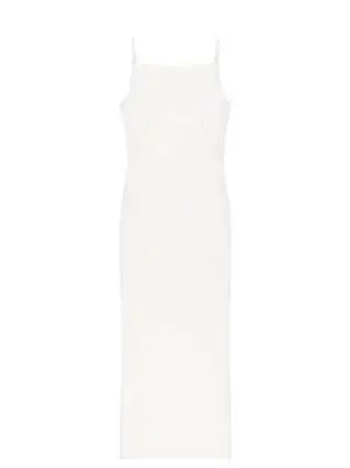 Givenchy Square Neckline Long Dress - Ivory