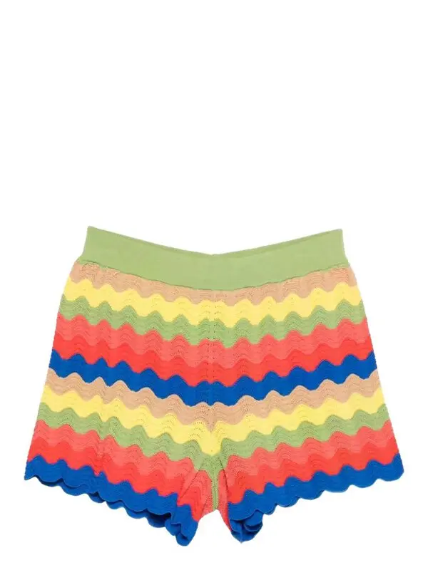 SIMONMILLER Wave Scalloped Shorts - Green