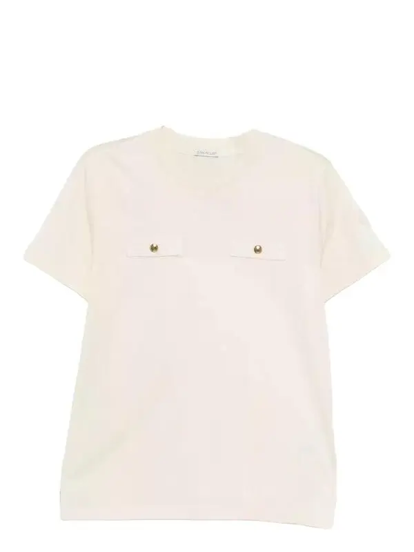 Moncler Logo T-shirt - Neutrals