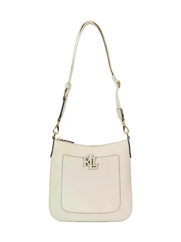 Ralph Lauren Logo Leather Shoulder Bag - Neutrals