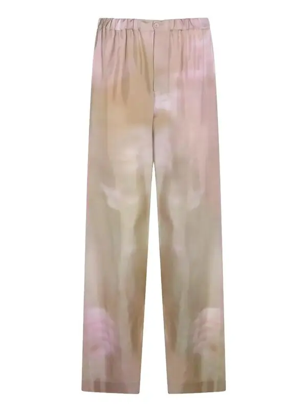 Fabiana Filippi Printed Elasticated Trousers - Neutrals