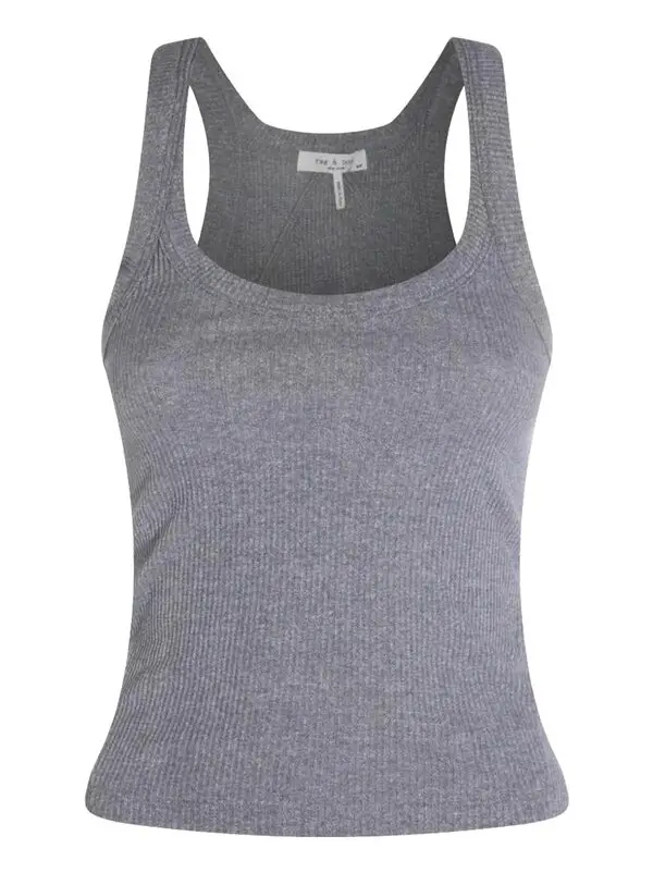 Rag & Bone Ribbed Tank Top - Grey