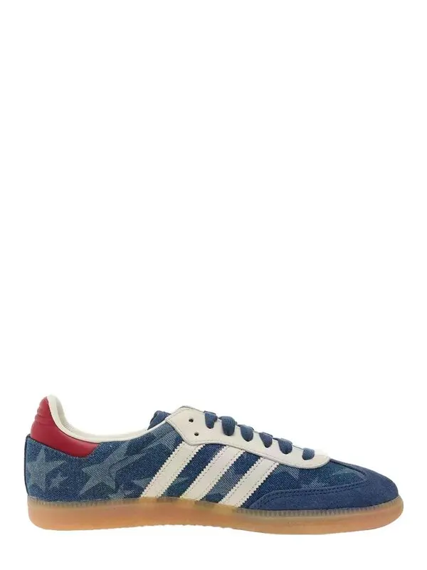 Adidas Samba Star-print Sneakers - Blue