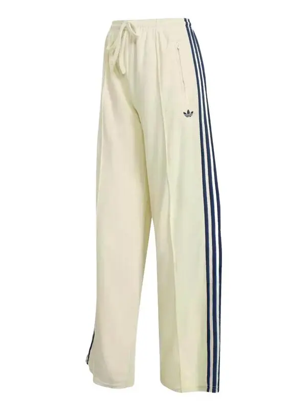 Adidas Drawstring Stripe Trousers - Neutrals