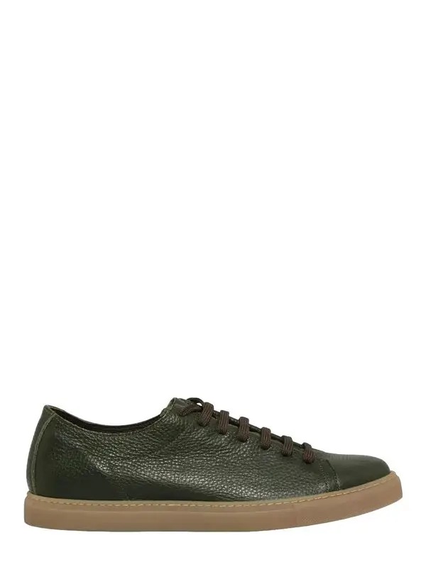 SLOWEAR Hammered Leather Sneakers - Green