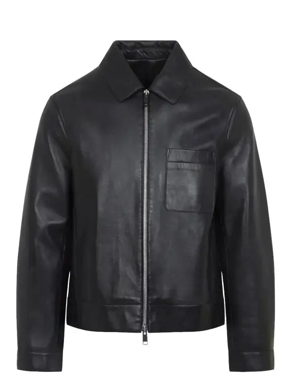 YVES SALOMON Zip-fastening Leather Jacket - Black