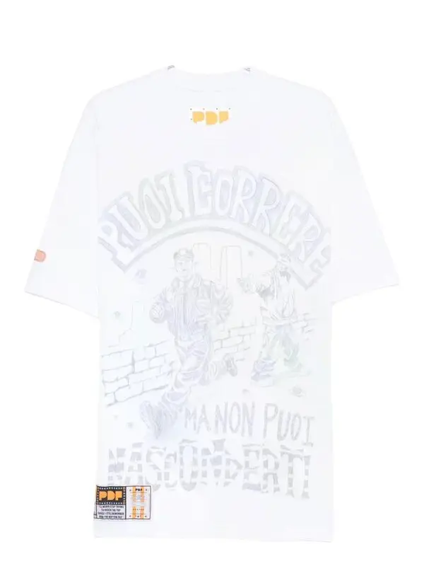 PDF Graphic Print T-shirt - White