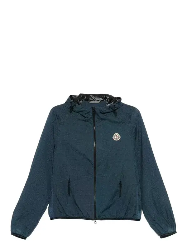 Moncler Hooded Zip-fastening Jacket - Blue