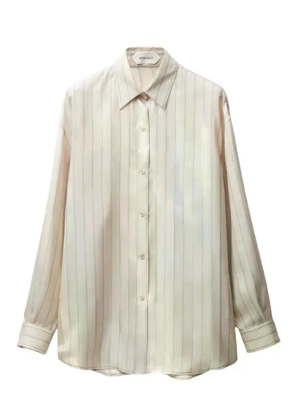 Versace Striped Shirt - Neutrals