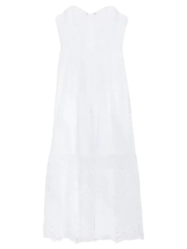 ERMANNO FIRENZE Tiered Midi Dress - White
