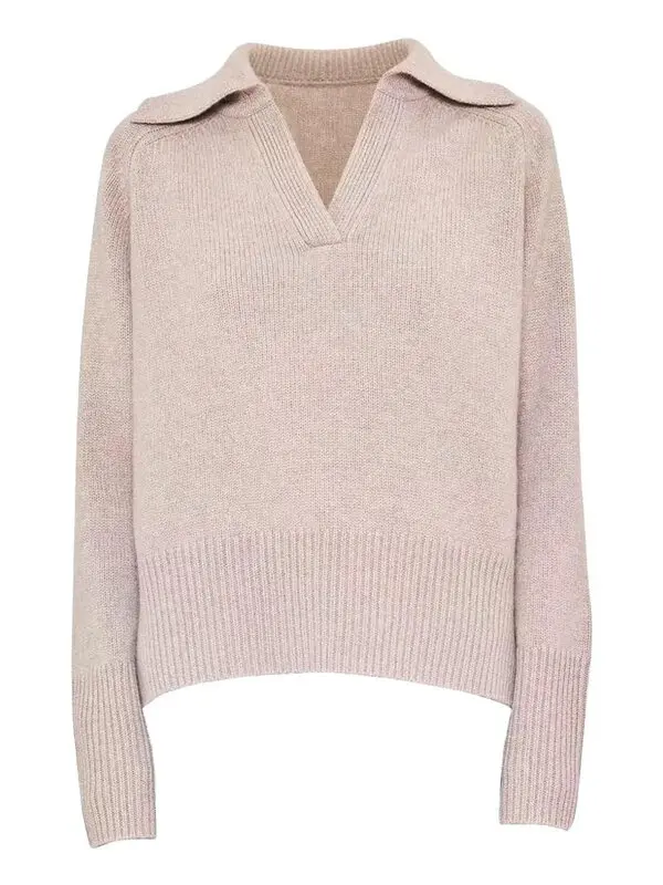 Arch4 V-neck Collar Sweater - Neutrals