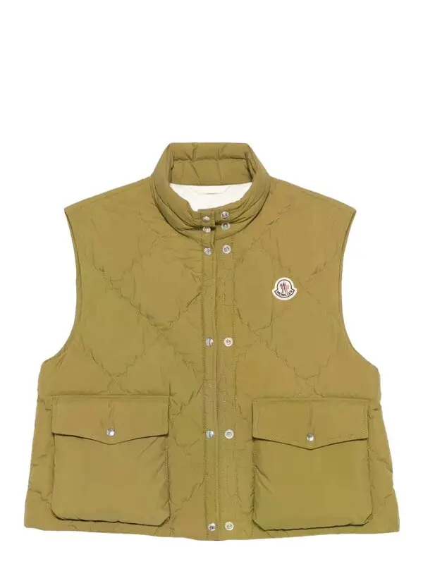 Moncler Biois Quilted Pocket Gilet - Green