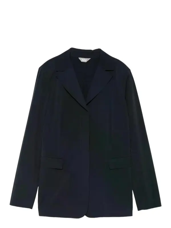 Max Mara Flap-pocket V-neck Jacket - Blue