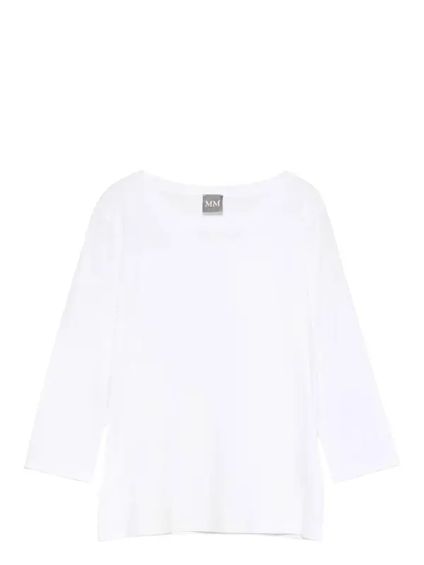 Max Mara Boat Neck Top - White