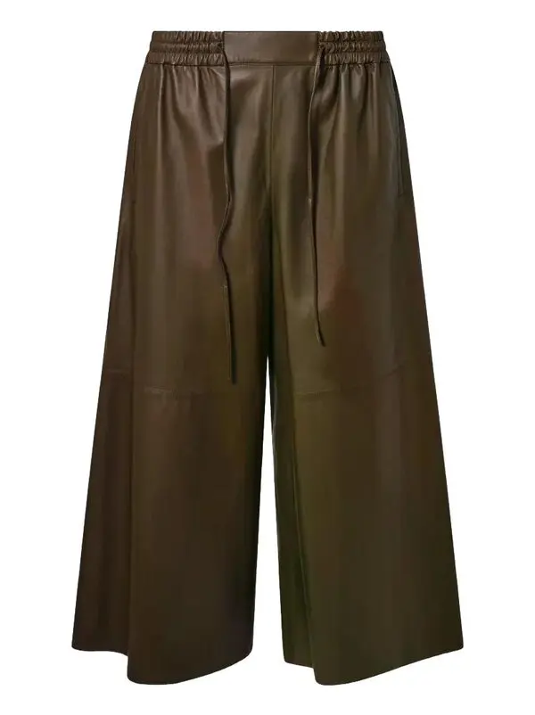 YVES SALOMON Elasticated Drawstring Culottes - Brown