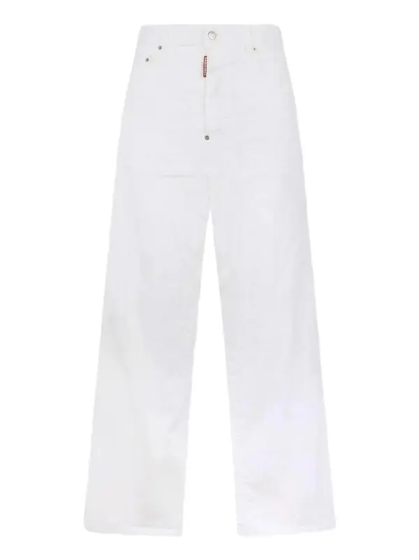 Dsquared2 Garment Dyed Baggy Jeans - White