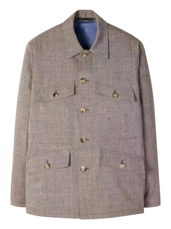 Paul Smith Buttoned Flap-pocket Jacket - Brown