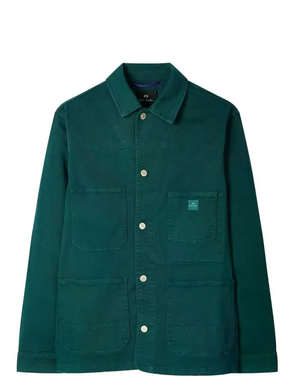 Paul Smith Lofo-patch Pocket Shirt Jacket - Green