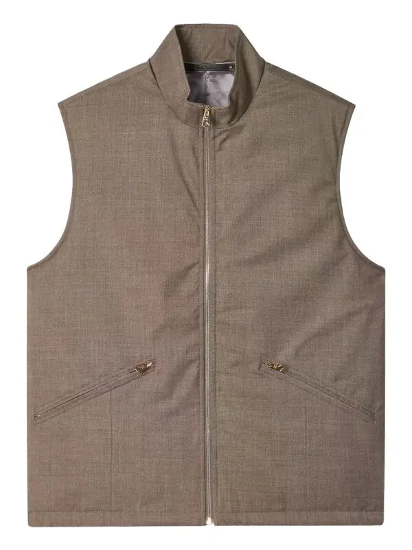 Paul Smith Gilet With Zip Pockets - Brown