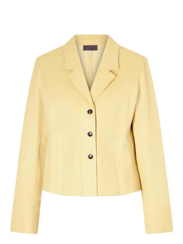 Stouls Giorgio Leather Jacket - Yellow