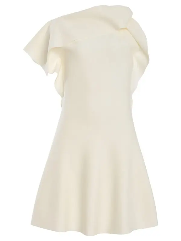 Oscar De La Renta Draped Mini Dress - Ivory