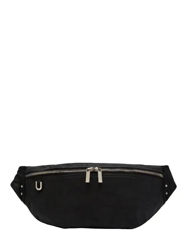 Rick Owens Leather Bumbag - Black