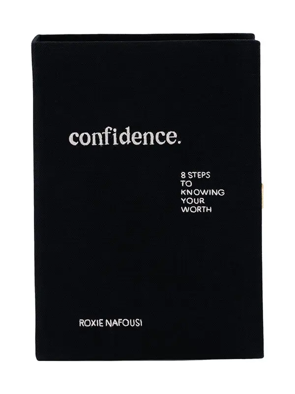 OLYMPIA LE-TAN Confidence Knowing Your Worth Clutch - Black
