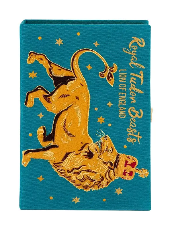 OLYMPIA LE-TAN The Lion Of England Clutch - Blue