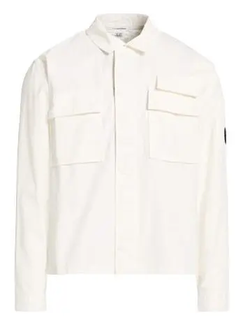 C.P. COMPANY Cotton Safari Shirt - Off White