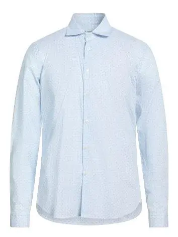 MANUEL RITZ Shirt Azure Size Cotton, Elastane - Blue