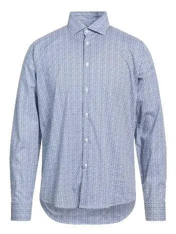 MANUEL RITZ Shirt Size Cotton, Elastane - Navy