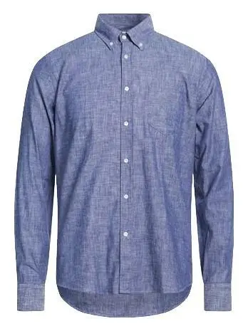 MANUEL RITZ Shirt Size Cotton, Linen - Navy
