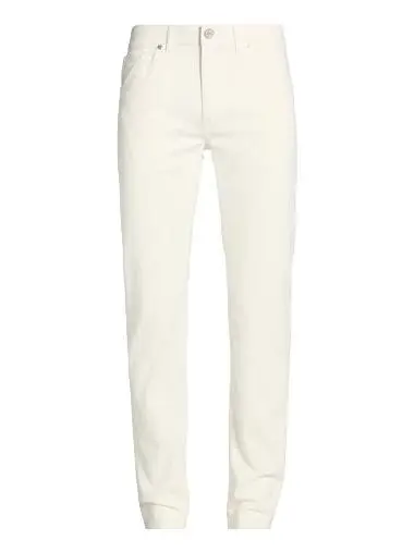 Fedeli Tapered Cotton-blend Jeans - White